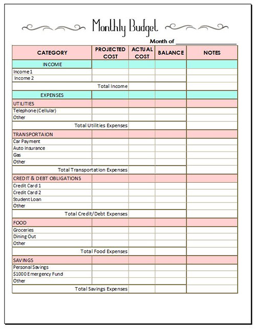 11 Budget Templates And Spreadsheets To Help Organize Your Finances
